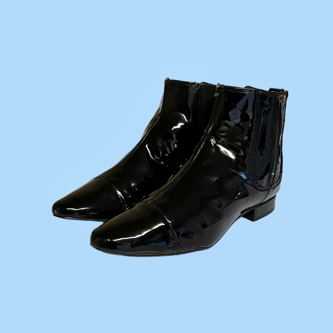 Vintage Boots-boots Vintage-size 8.5 Boots-women Boots-black Boots ...
