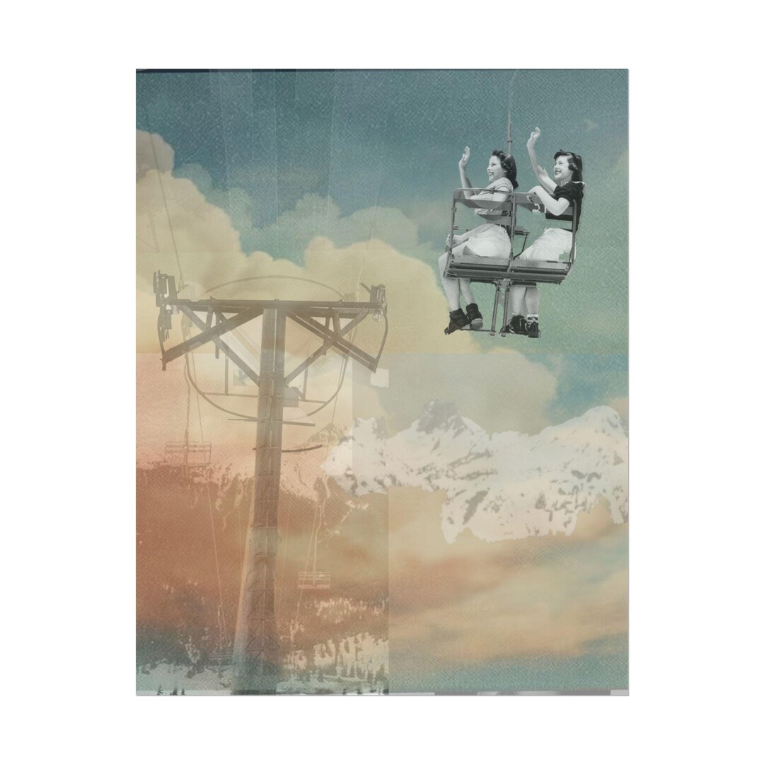 Graphic Design Collage Retro Poster later Days - Etsy