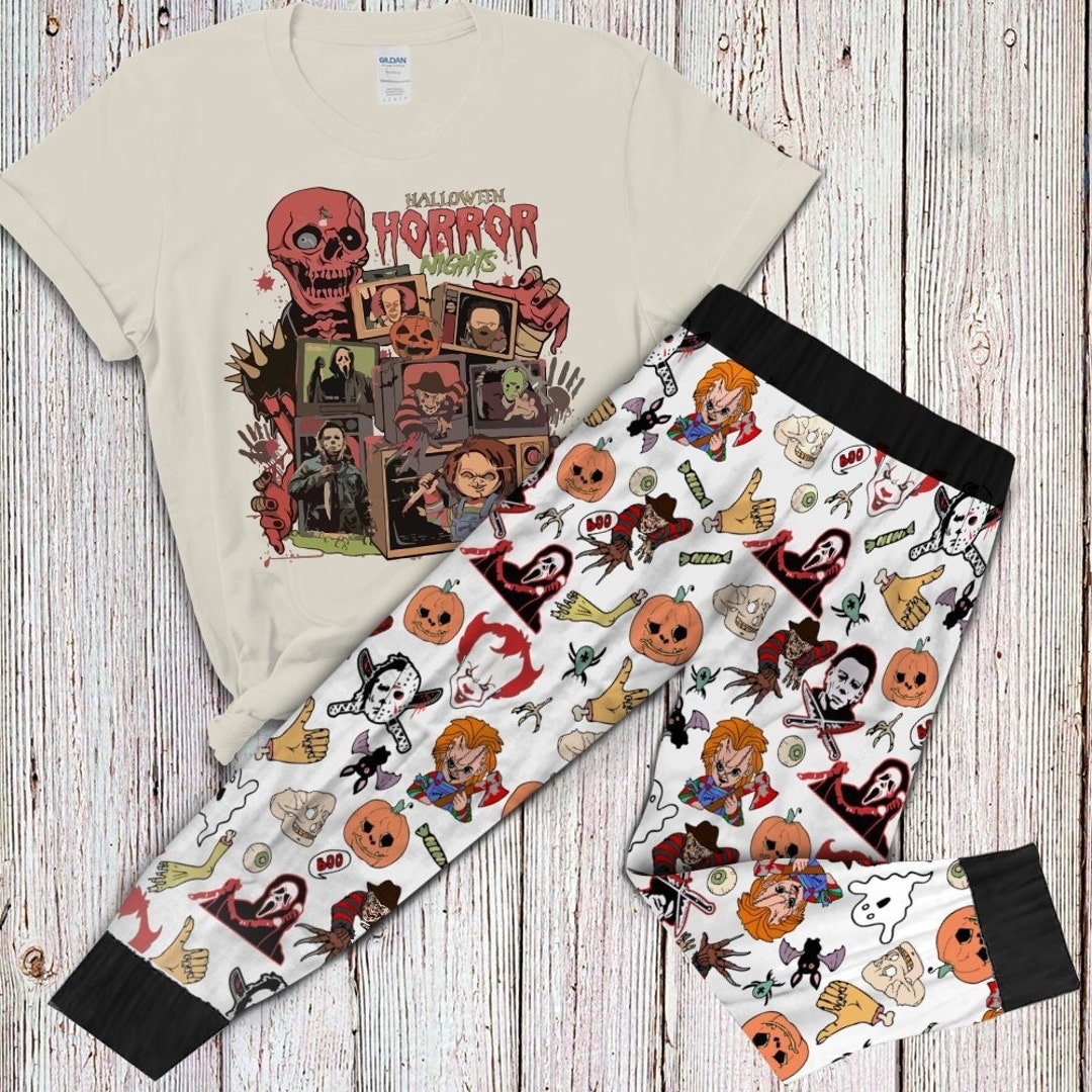 Horror Movie Halloween Characters Pajamas Pajamas for - Etsy