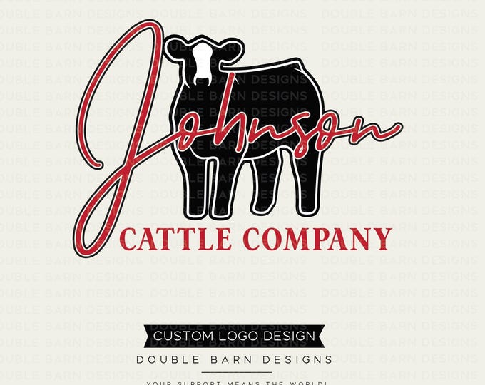 Show Cattle Logo Design - Stock Show Industry Logo - Customized Logo ...