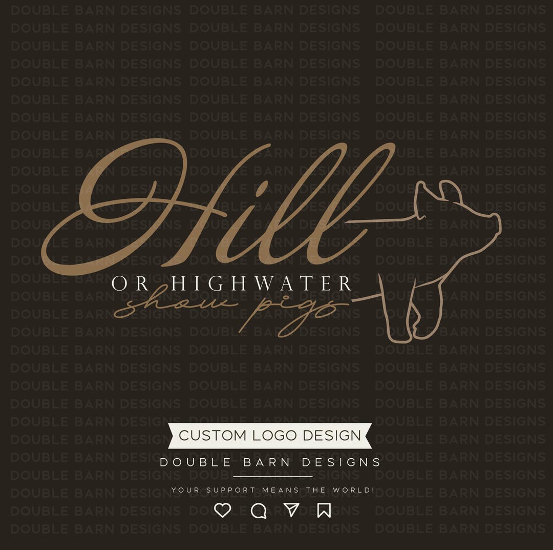 Show Pig Logo Design - Stock Show Industry Logo - Customized Logo ...