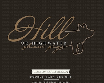 Show Pig Logo Design - Stock Show Industry Logo - Customized Logo ...