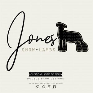 Custom Show Lamb Logo Design: Livestock Branding Template - Etsy