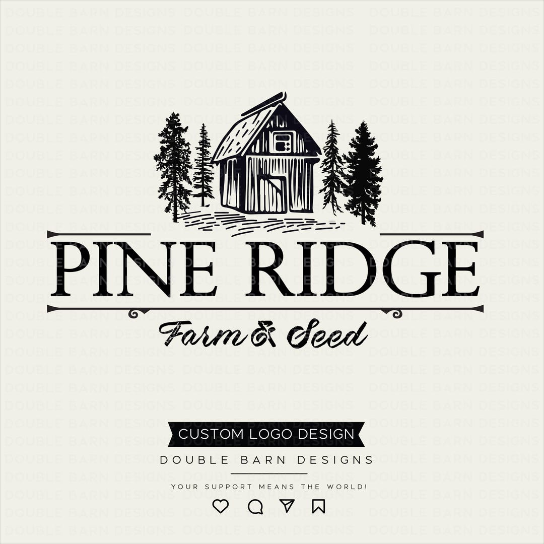 Custom Farm Logo Design: Barn Logo Template - Etsy