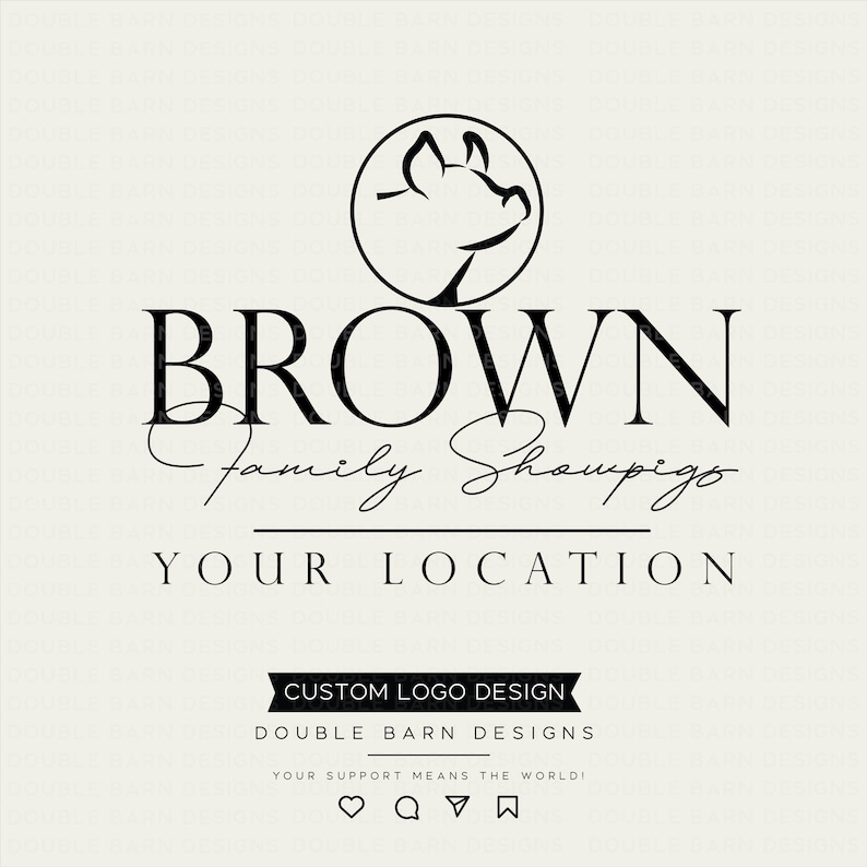 Show Pig Logo Design - Stock Show Industry Logo - Customized Logo ...