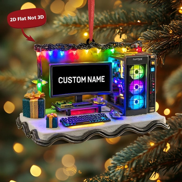 Gaming Setup Ornament - Etsy UK