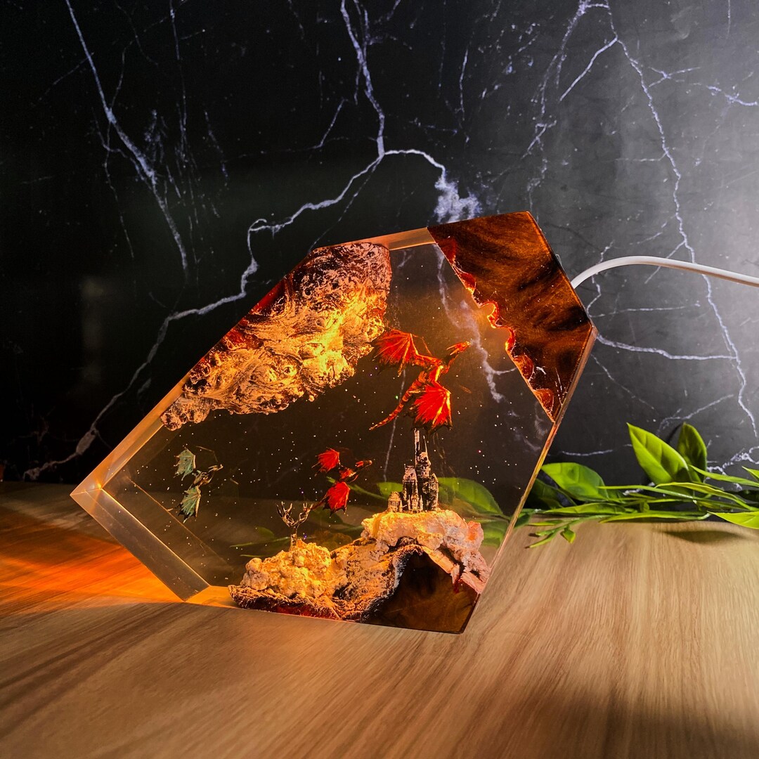 HTTYD Tooth.less Resin Night Light, Light Fury Fire and Ice Dra.gon ...