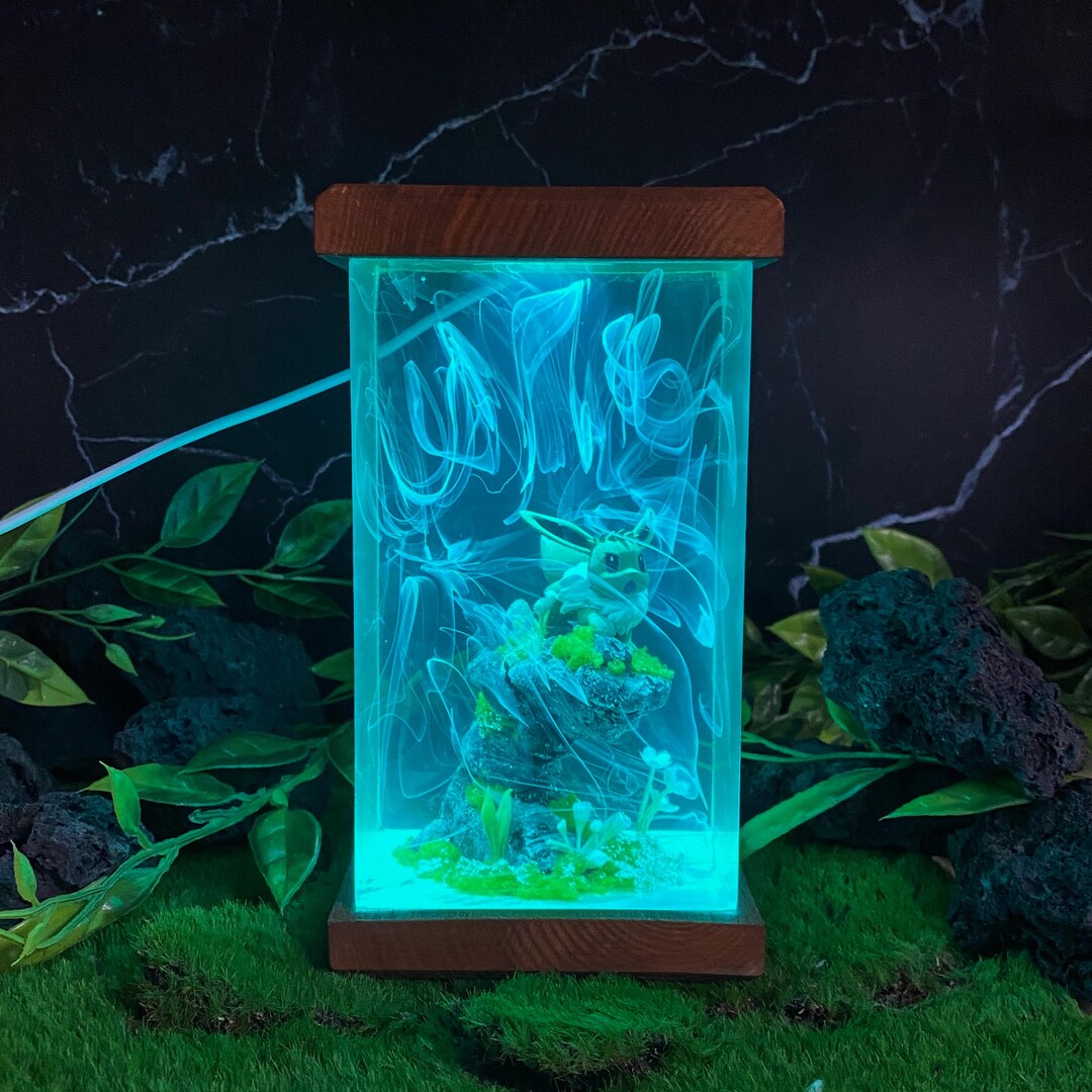 Handmade E.EVE.E Evolution Epoxy Lamp, Custom Resin Diorama Night Light ...