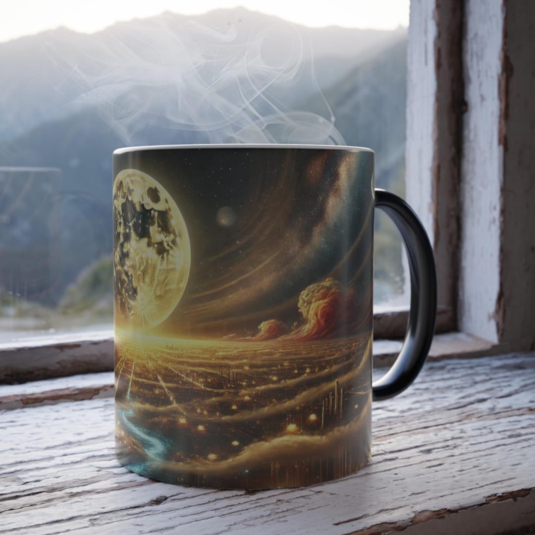 Fantasy Pale Moon Changes Color Morphing Mug, 11oz- Coffee Tea Cup ...