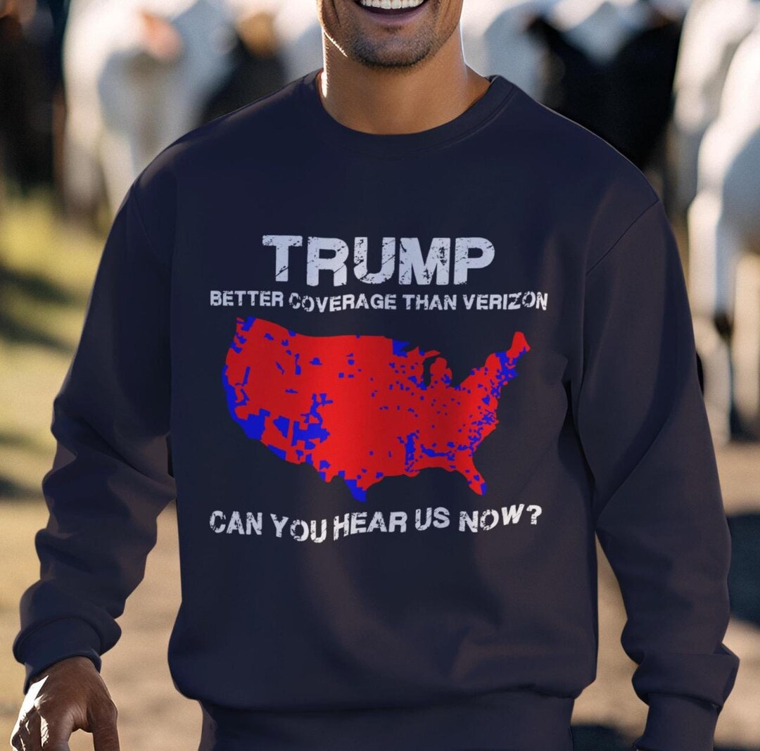 Trump Better Coverage Than 5G Shirt Funny Political Design Bold Graphic ...