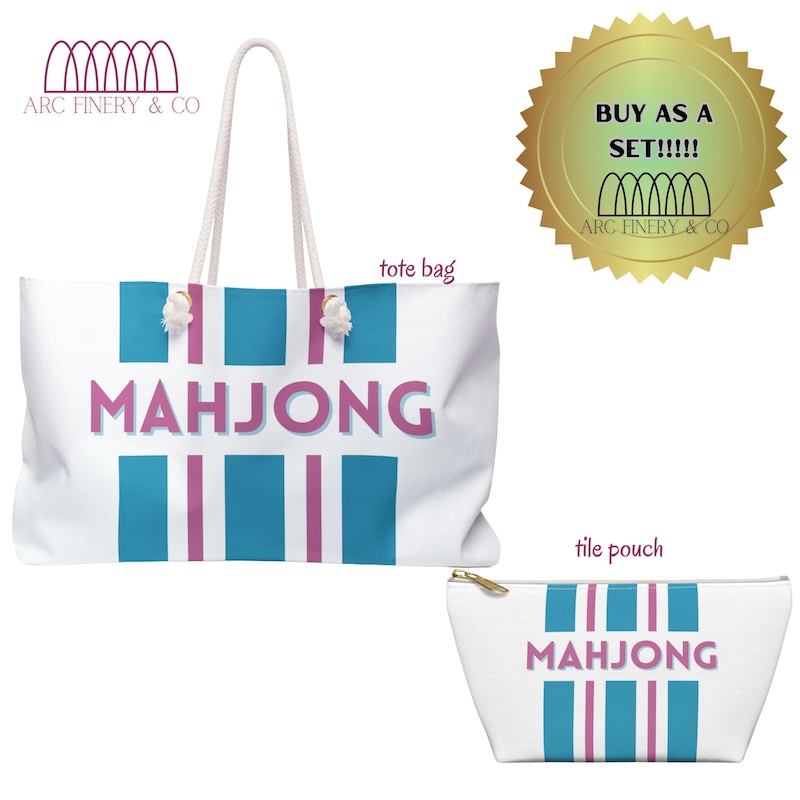 Turquoise Mahjong Bag - Etsy