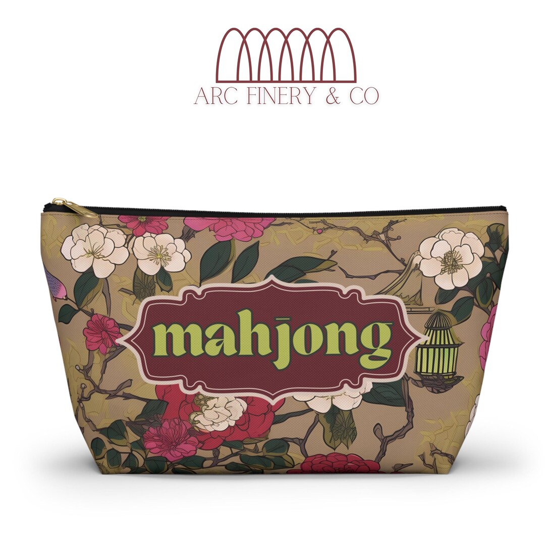 Mahjong Tile Bag | Custom Mahjong Gifts | Personalized Mahjong Pouch ...