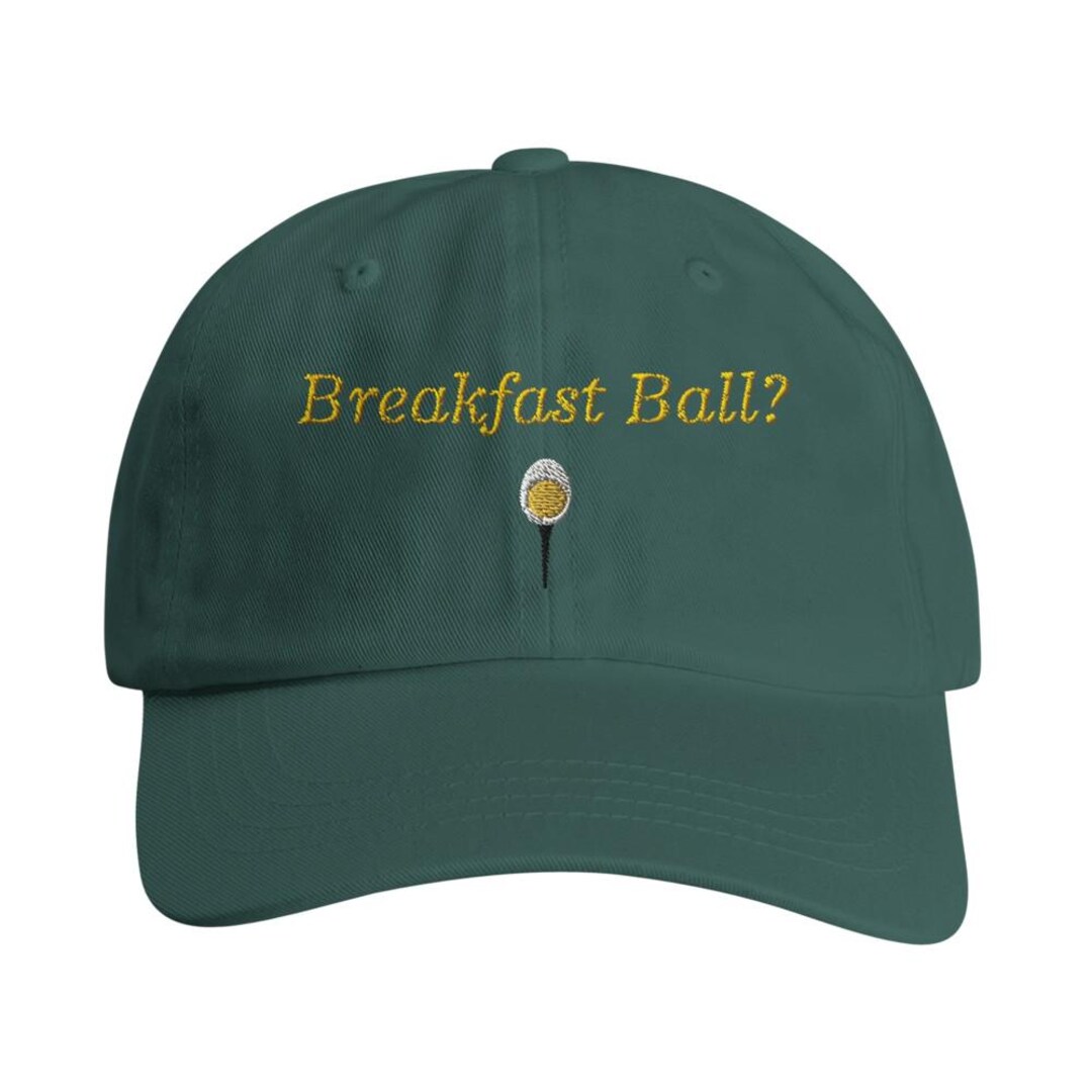 Breakfast Ball Golf Hat, Funny Golf Hat, Great Gift for Golfers Who ...