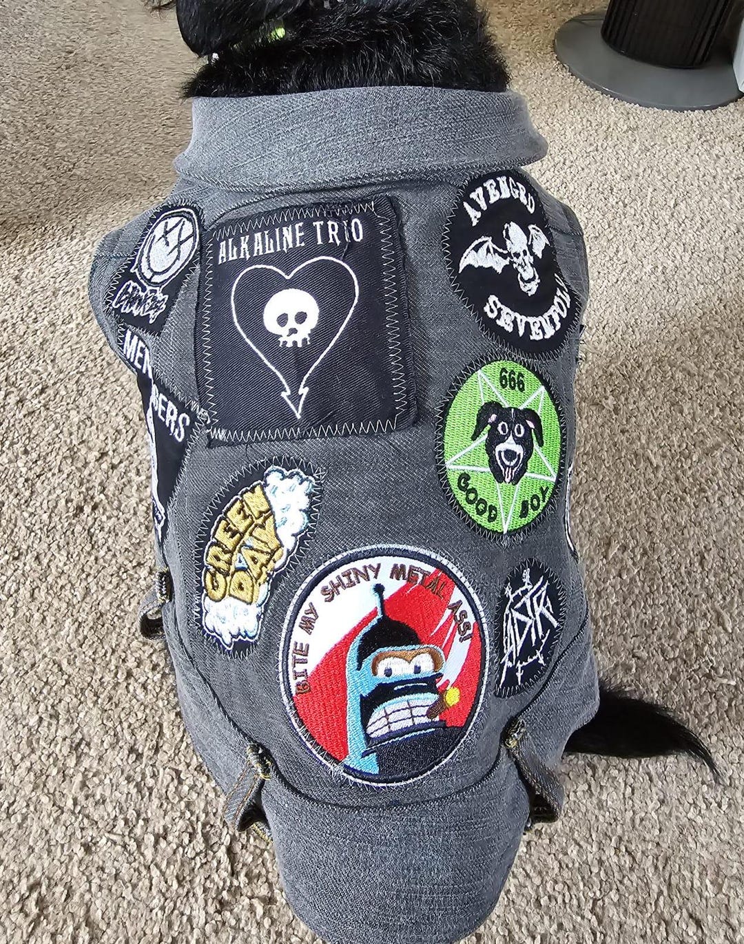 Dog Battle Vest With Patches - Custom Dog Jacket - Custom Dog Vest ...