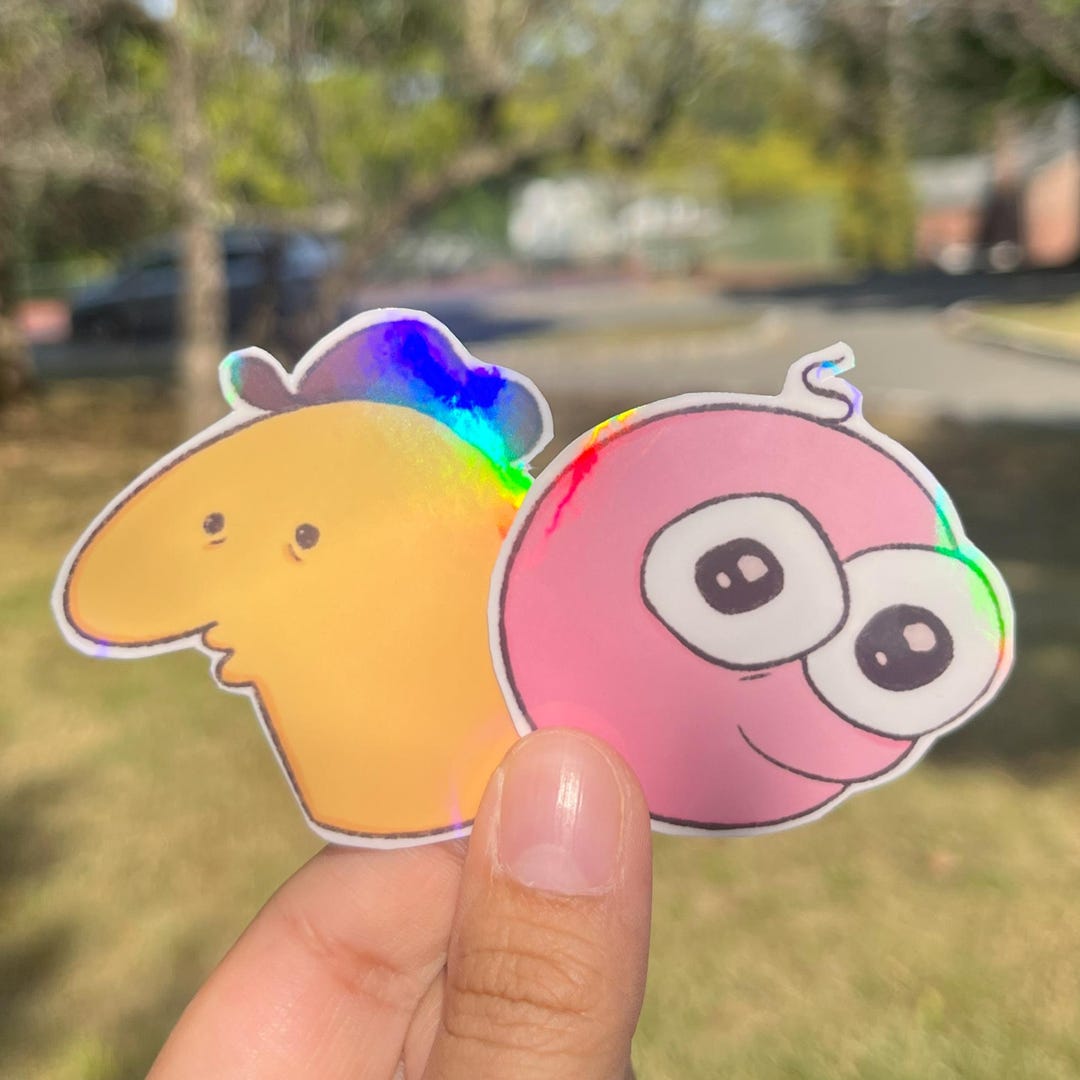 Pim & Charlie Smiling Friends Handmade Stickers - Etsy