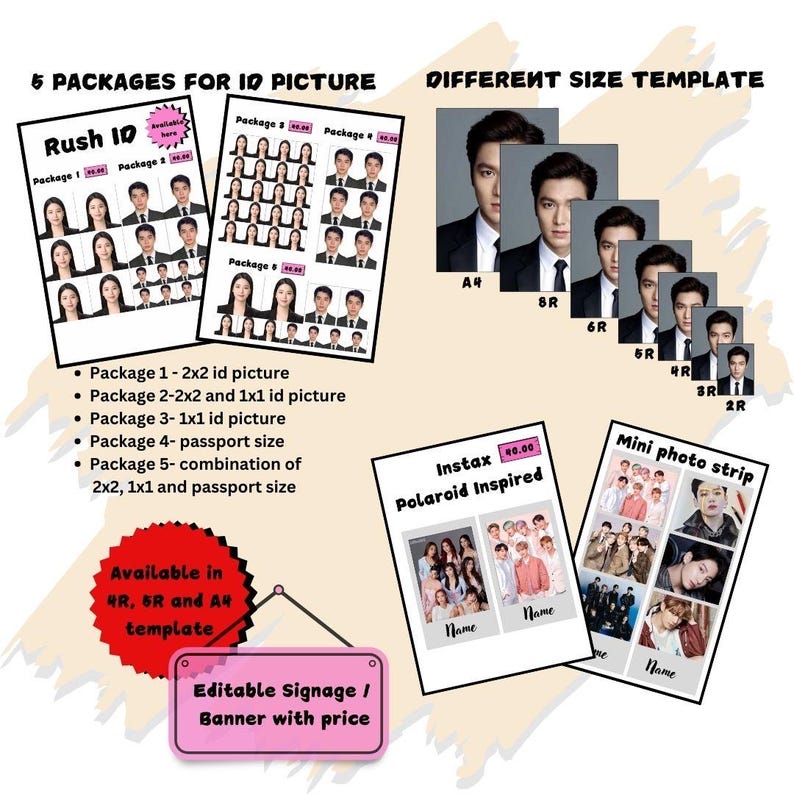 Rush Id Template - Etsy