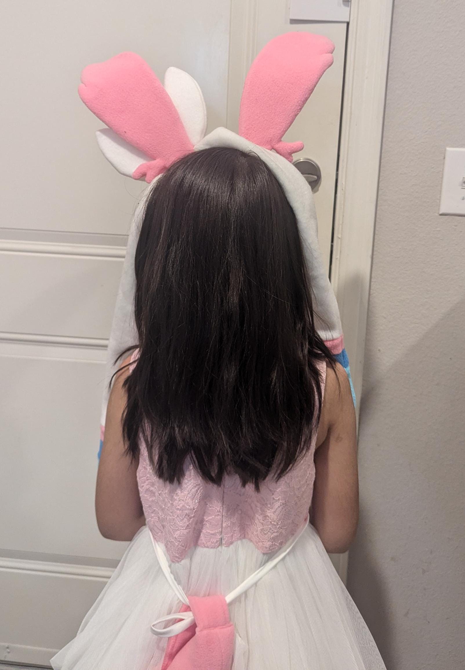 Sylveon Ears, Tail and Neck Bow Cosplay - Etsy