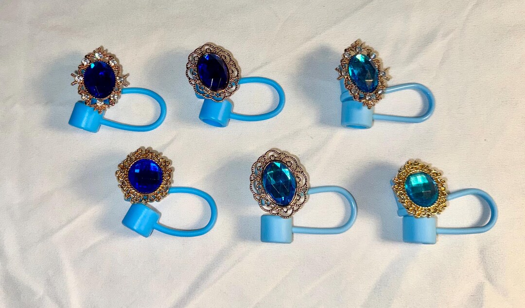 Blue Gem Straw Toppers for Stanley, Owala, and Hydrojug - Etsy