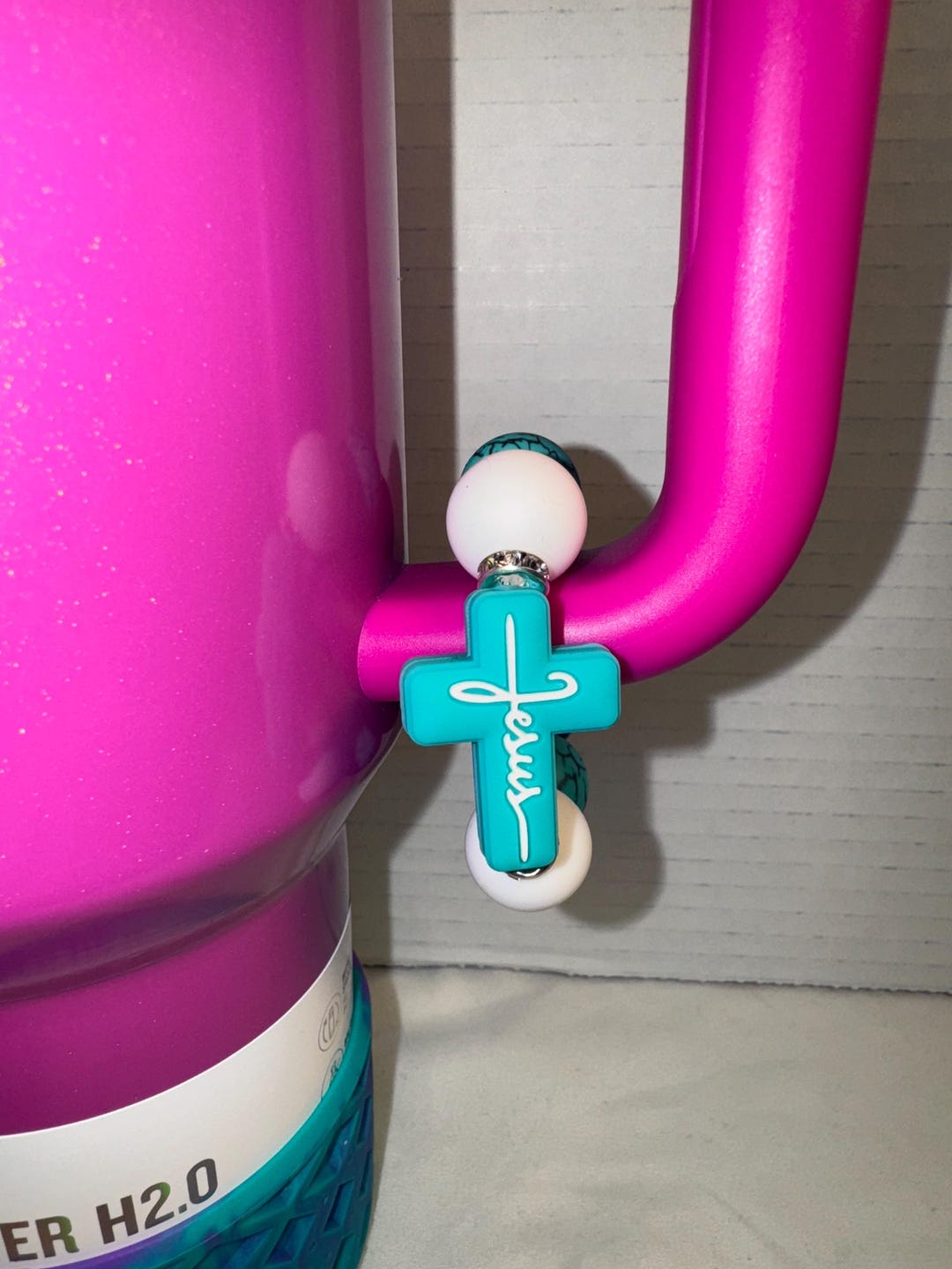 Tumbler Handle Charms: Jesus, Hibiscus, Cardinal - Faith Theme - Etsy