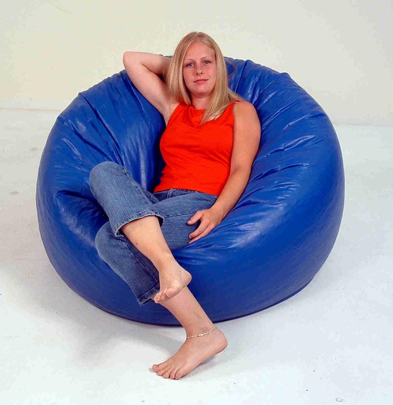 Marine Grade Vinyl Bean Bag Chair: Waterproof Indoor Outdoor Lounger - Etsy