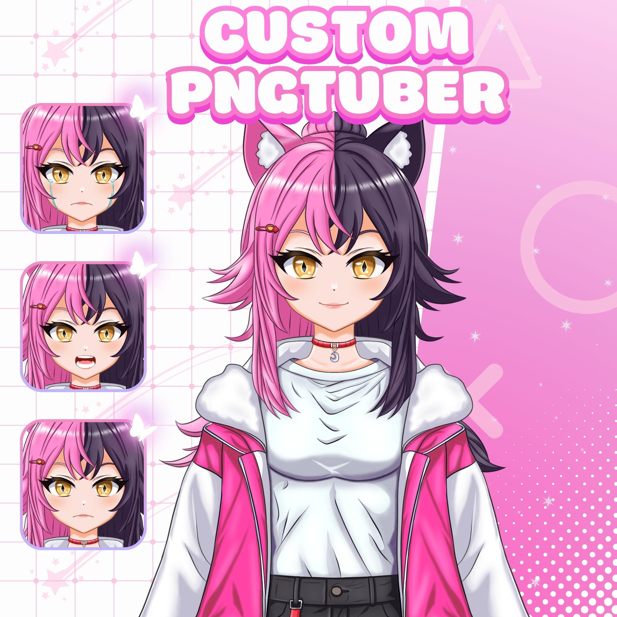 Custom Pngtuber Model, Pngtuber Character, Pngtuber Avatar, Pngtuber ...