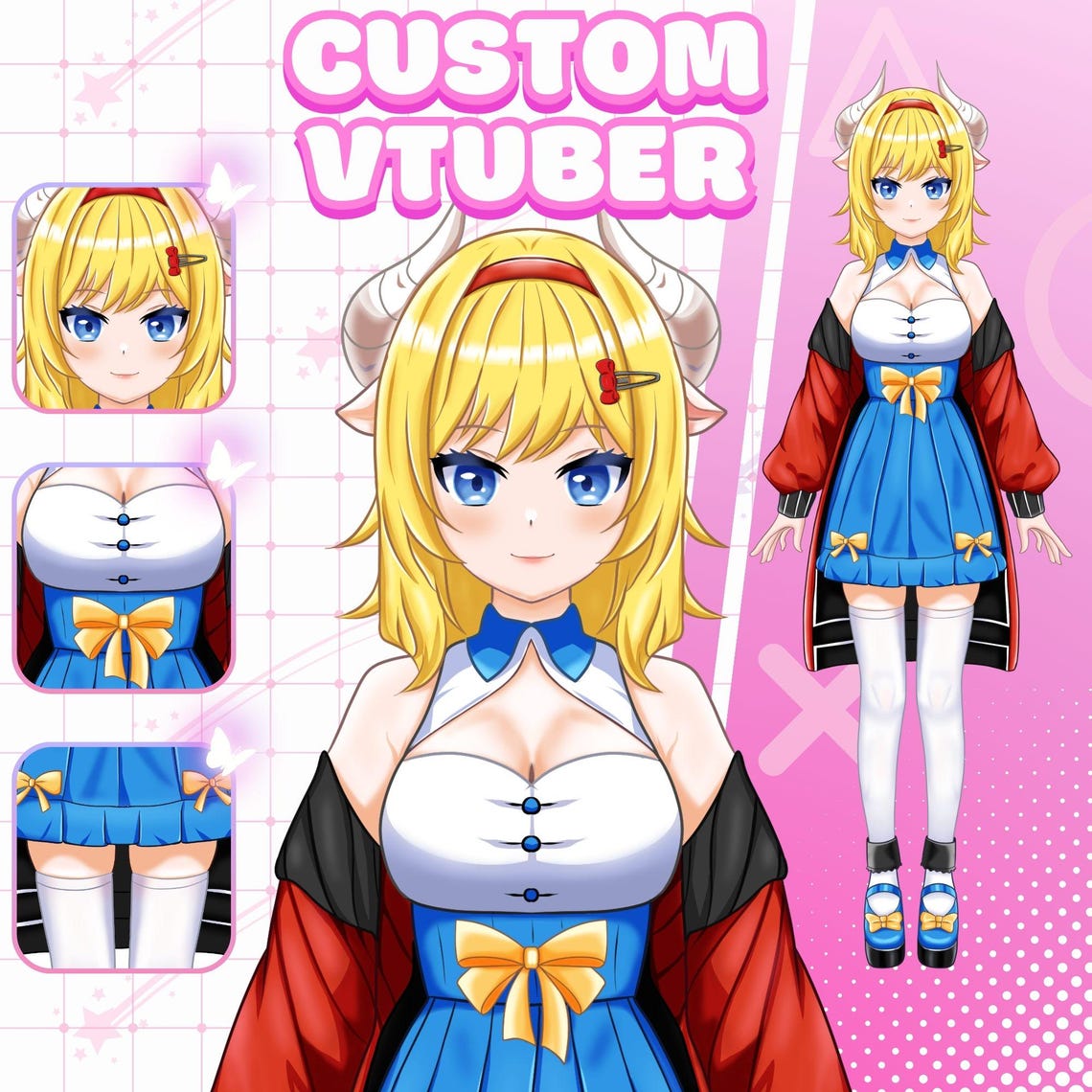 Custom Vtuber Character, Live2d Character, Anime Vtuber, Vtuber Assets ...