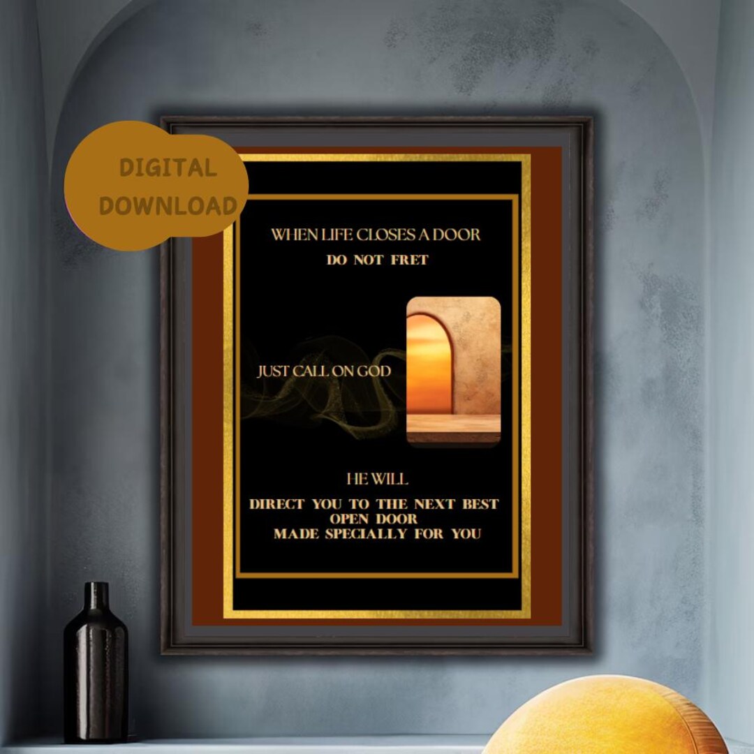 Call God to Open Doors | Religious Art | Digital | Christian Art ...