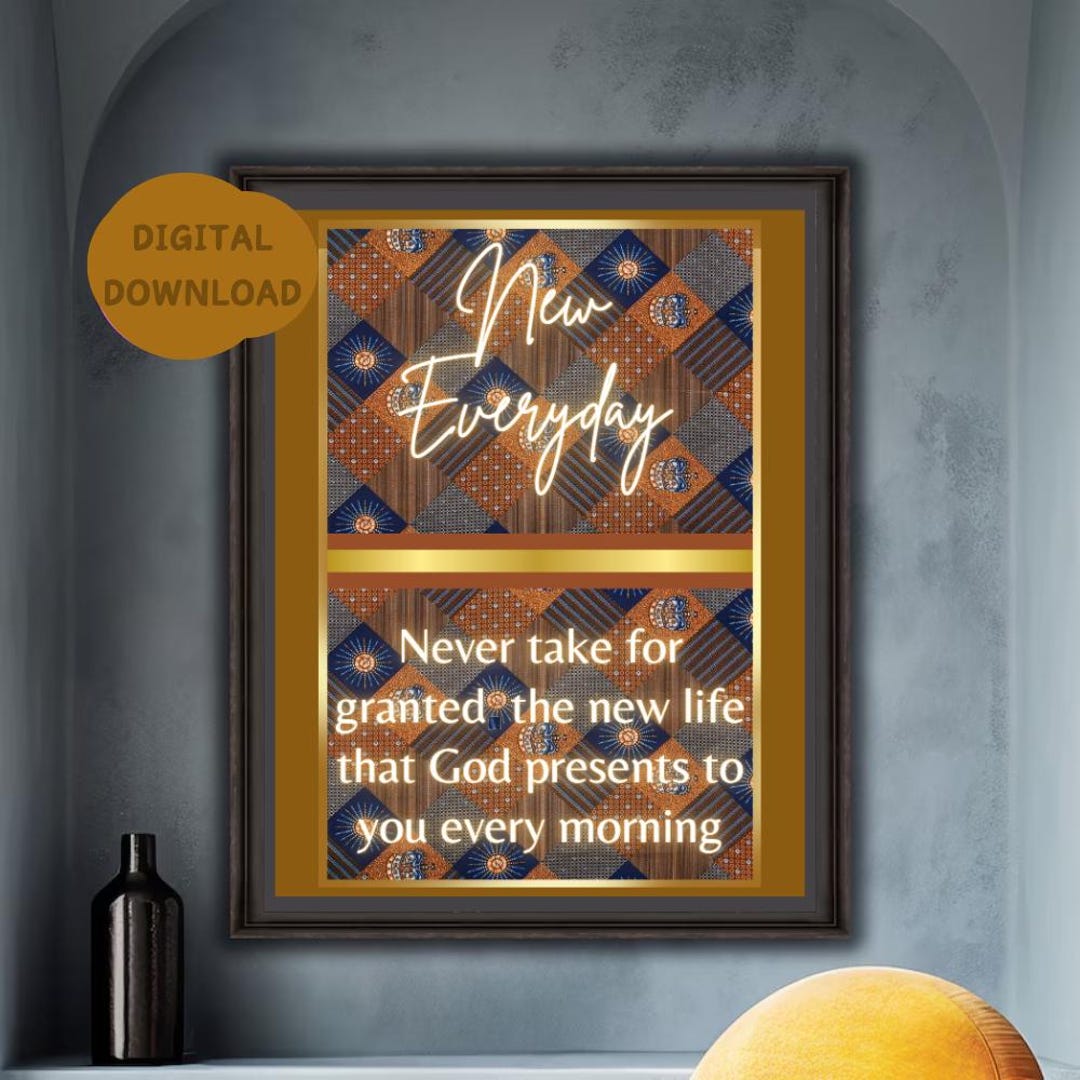 New Everyday | Religious Art | Digital | Christian Art | Printable Art ...