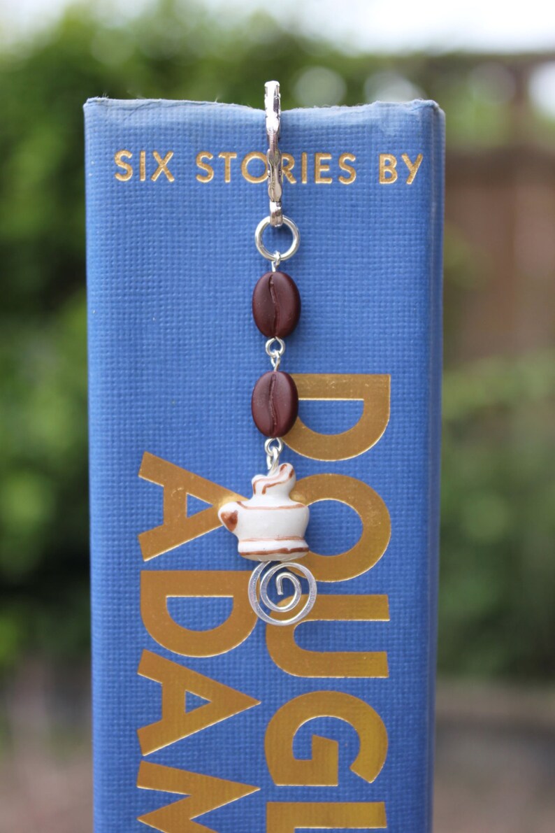 Coffee Break Bookmark With Coffee Beans & Steaming Mug O' Java -great ...