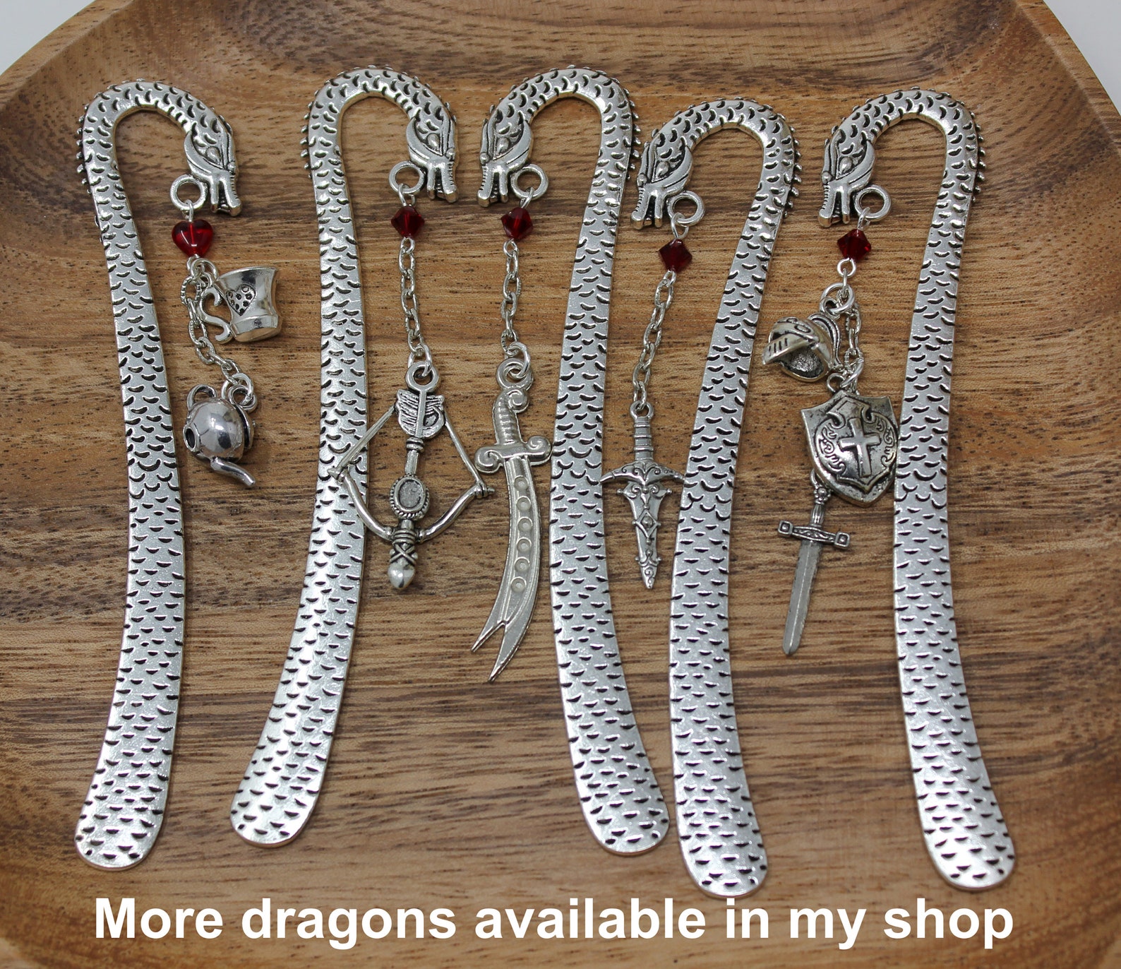 Dragon & Dagger Bookmark Silver Tone Detailed Bookmark With - Etsy