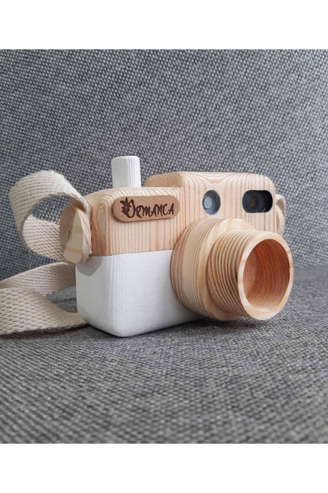 Organic Wooden Toy Camera Pretend Camera for Your Little Photographer ...