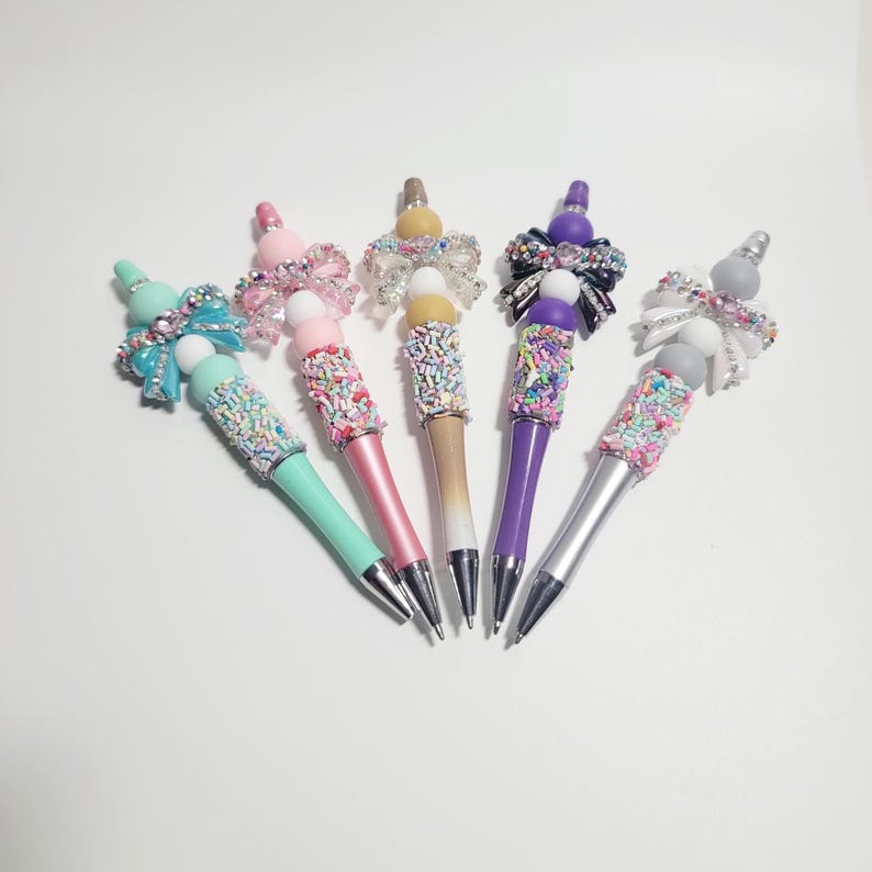 Candy Ribbon Beaded Pen - Etsy