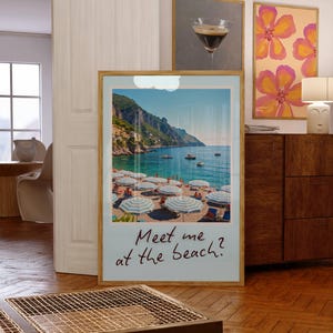 Beach-themed Rolled Poster, Beachy Wall Art, Coastal Decor, Summer ...
