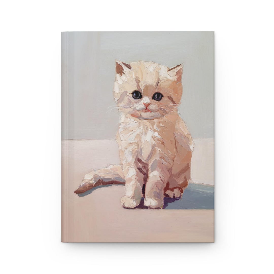 Personalized Cute Cat Hardcover Journal - Perfect for Cat Lovers ...
