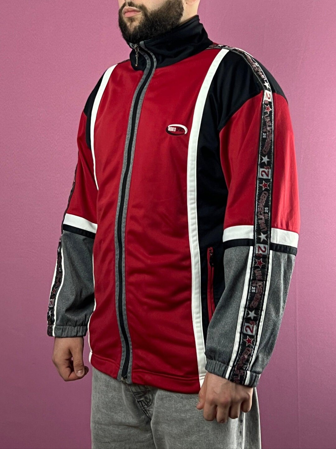 90s Rodeo Vintage Men's Side Tape Track Jacket - S - Etsy