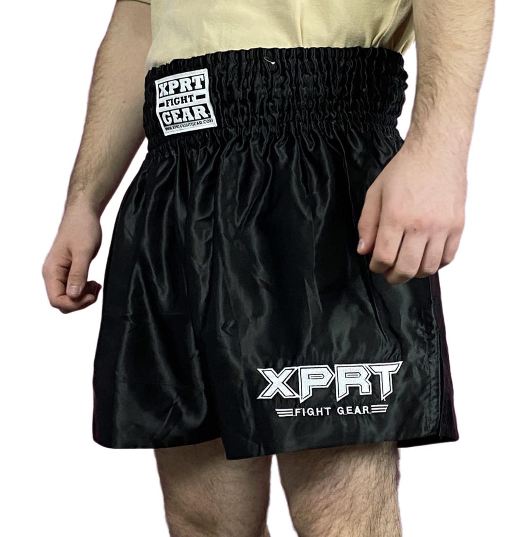 XPRT Vintage Men's Boxing Shorts - L Black Polyester - Etsy