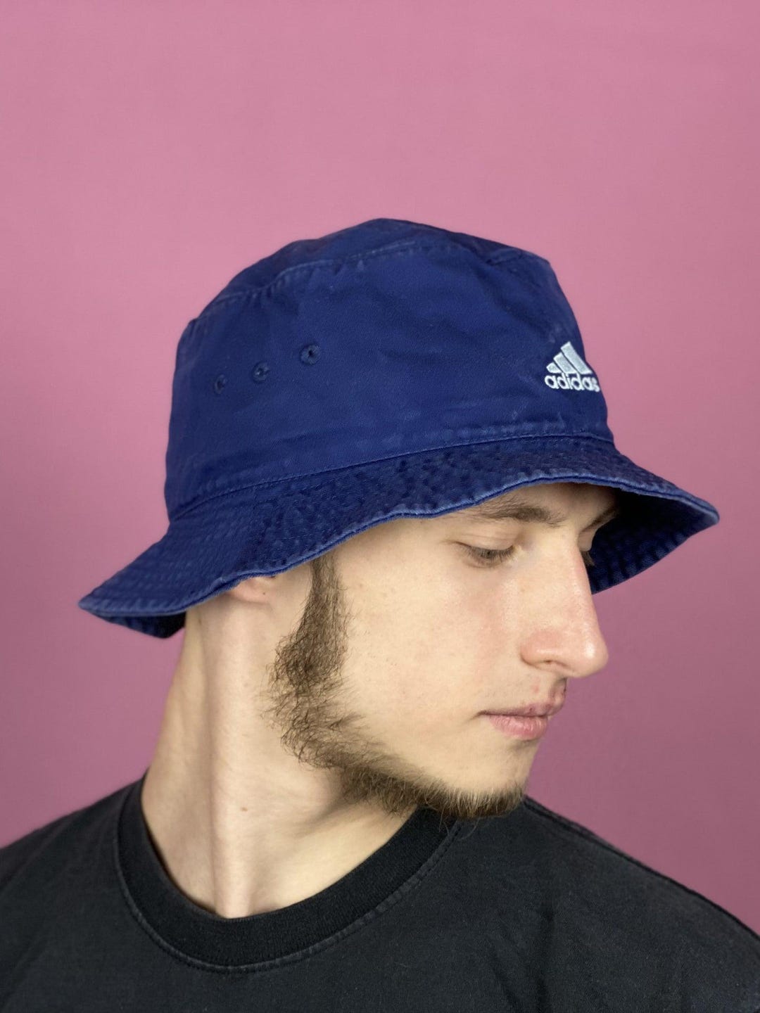 Adidas UEFA Euro 2000 Vintage Bucket Hat - M Navy Blue Cotton - Etsy