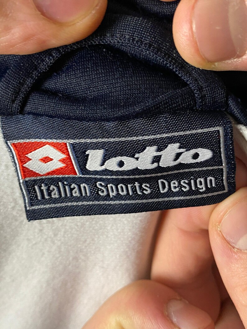 Lotto Vintage Men's Track Jacket - L Black Polyester - Etsy