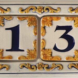 Ceramic Frame 3 Door Numbers , Ceramic Frame for Home Door Numbers ...