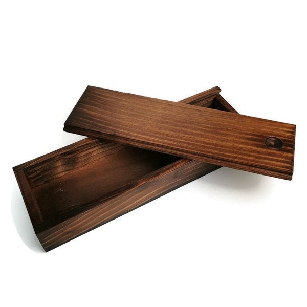 Wood Pencil Box - Etsy