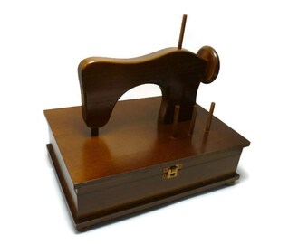 Wood Sewing Machine Box | Etsy