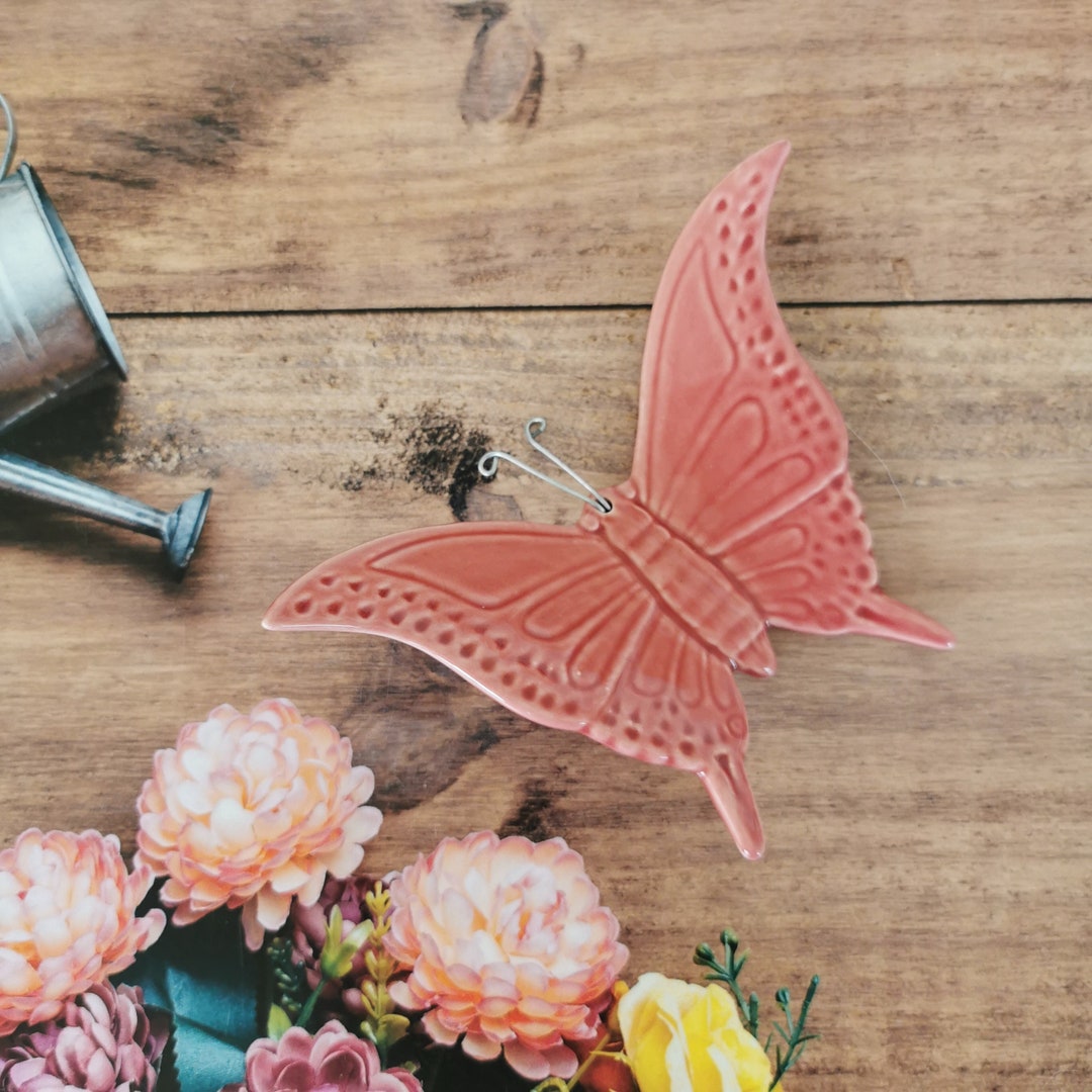 Ceramic Small Butterfly Pink Color Portuguese Home Decor - Etsy