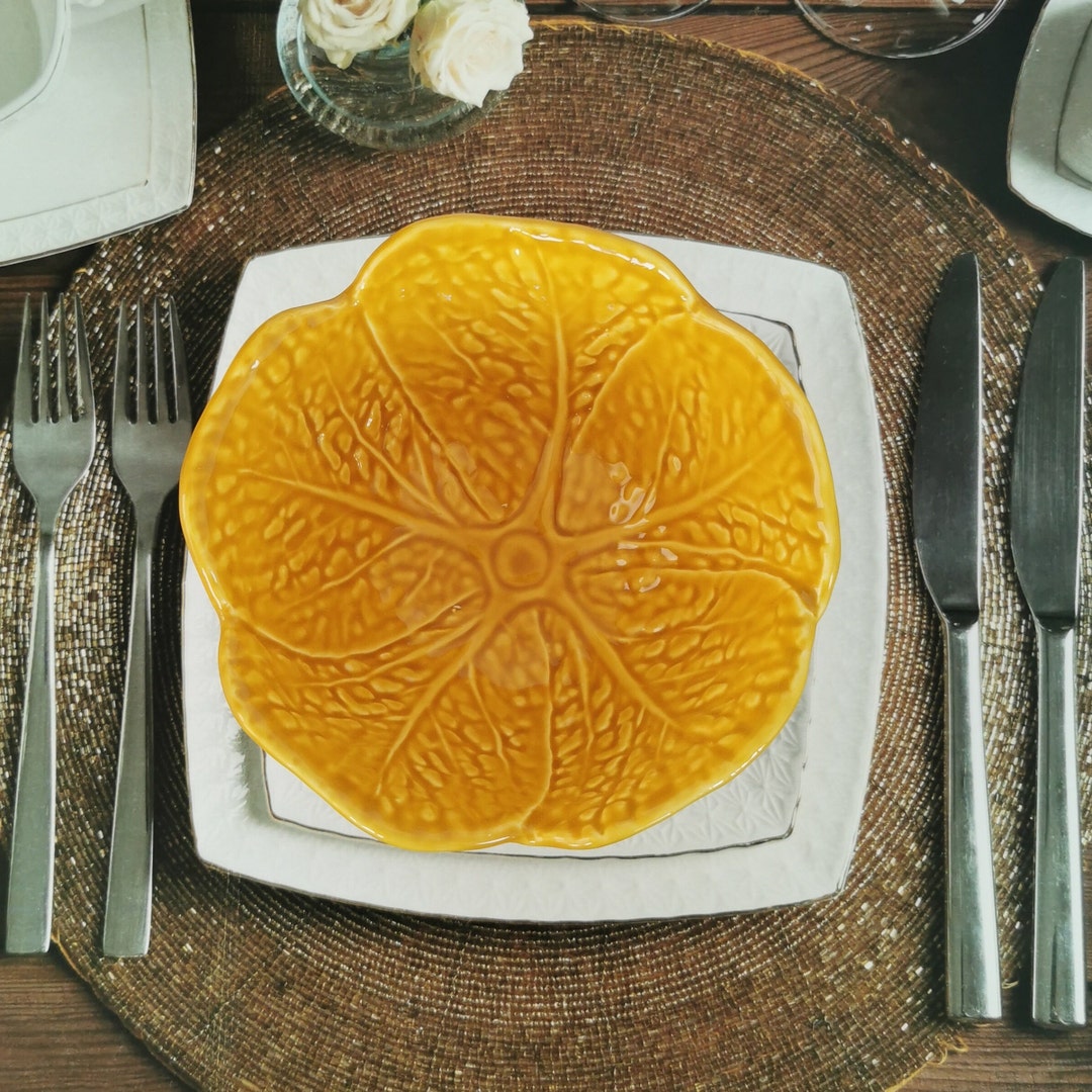Ceramic Yellow Color Portuguese Cabbage Bowl Home Decor ø 13cm - Etsy