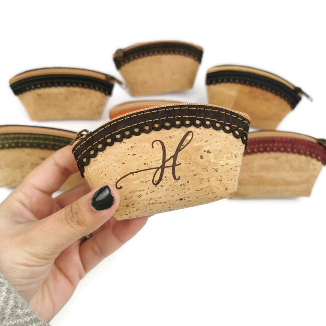 Personalized Cork Coin Purse: Handmade Portuguese Gift - Etsy
