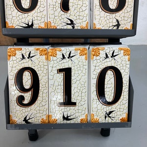 Swallow Ceramic Door Number, Ceramic Home Door Numbers Tiles 15 X 7.5 ...