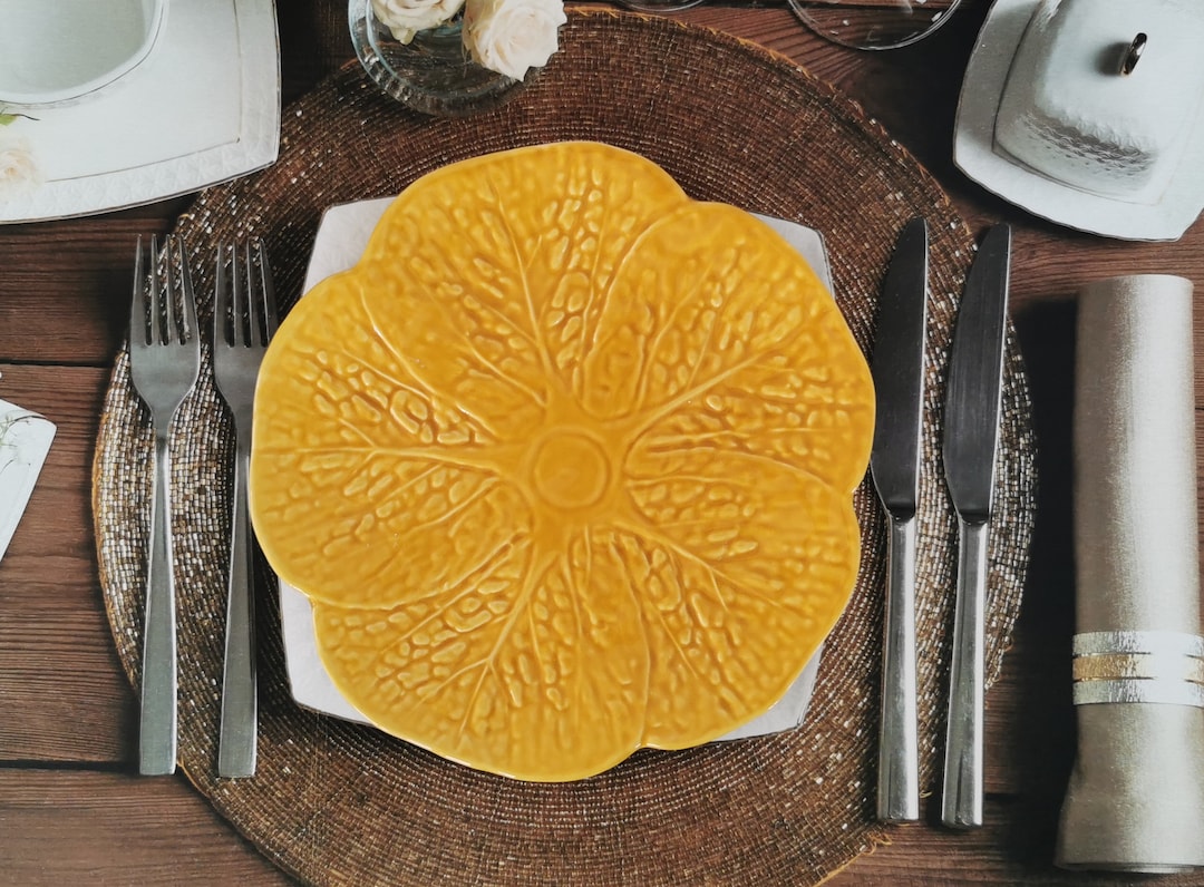 Ceramic Yellow Color Portuguese Cabbage Plate Home Decor ø20cm - Etsy