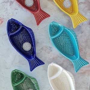 Ceramic White Color Fish Shape Portuguese Olive Plate Home Decor - Etsy