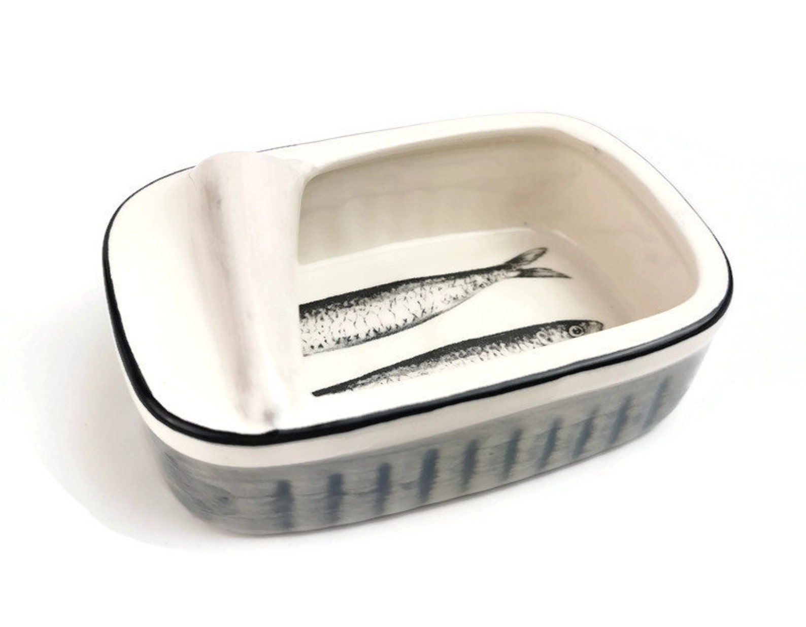 Light Gray Ceramic Can With Sardines Home Decor 11.5*7cm - Etsy UK