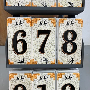 Swallow Ceramic Door Number, Ceramic Home Door Numbers Tiles 15 X 7.5 ...