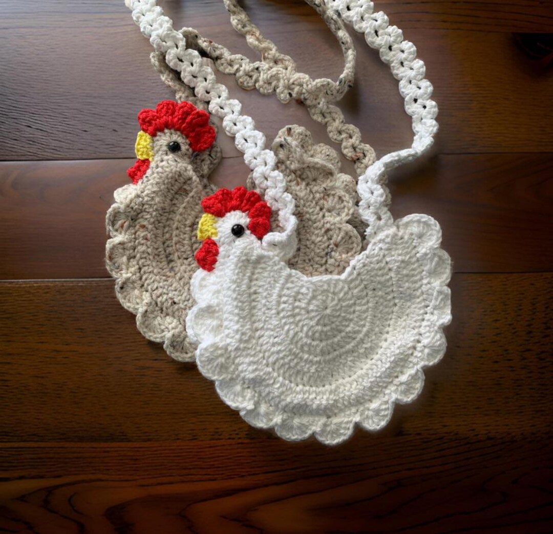 Crochet Chicken Bag Pattern PDF Pattern in U.S. Terms, Cute Chicken Bag ...